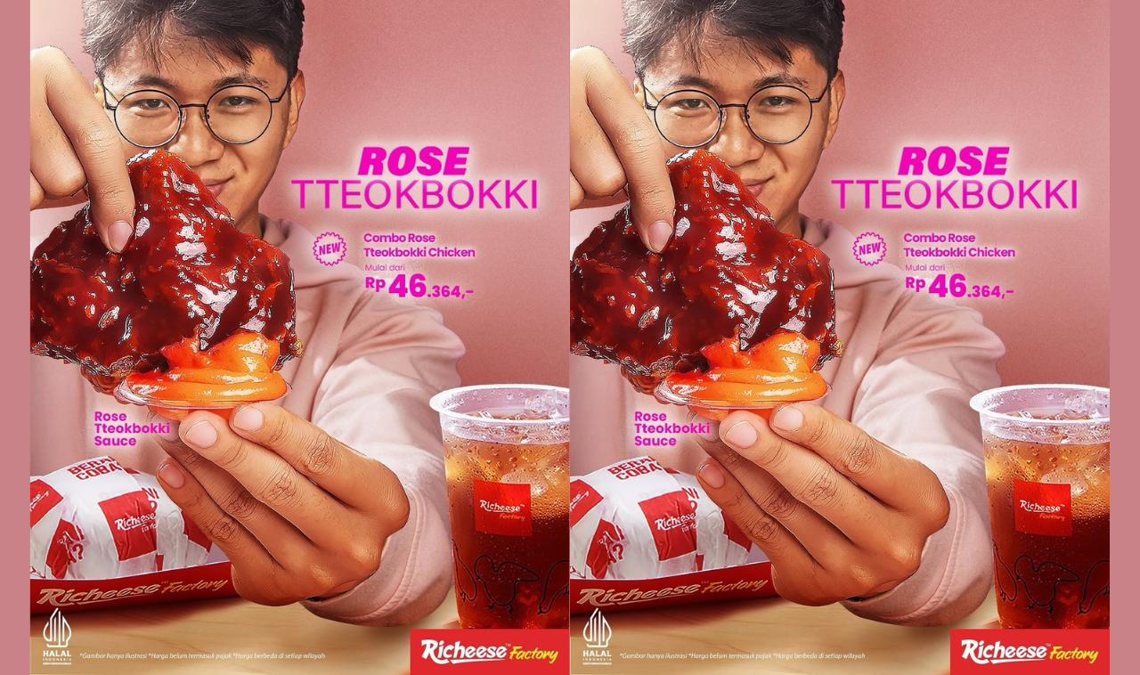 Menu Rose Tteokbokki Richeese Factory Mulai Rp46.364, Rasa Saus Korea Ini Bikin Ketagihan!