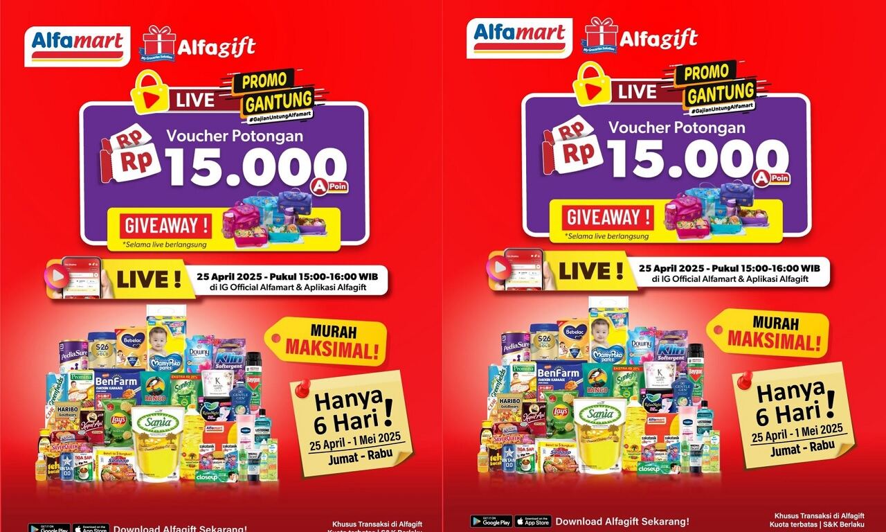 DISKON DAHSYAT! Jangan Lewatkan Promo Gantung Alfamart dan Alfagift, Belanja Lebih Hemat Sekarang!