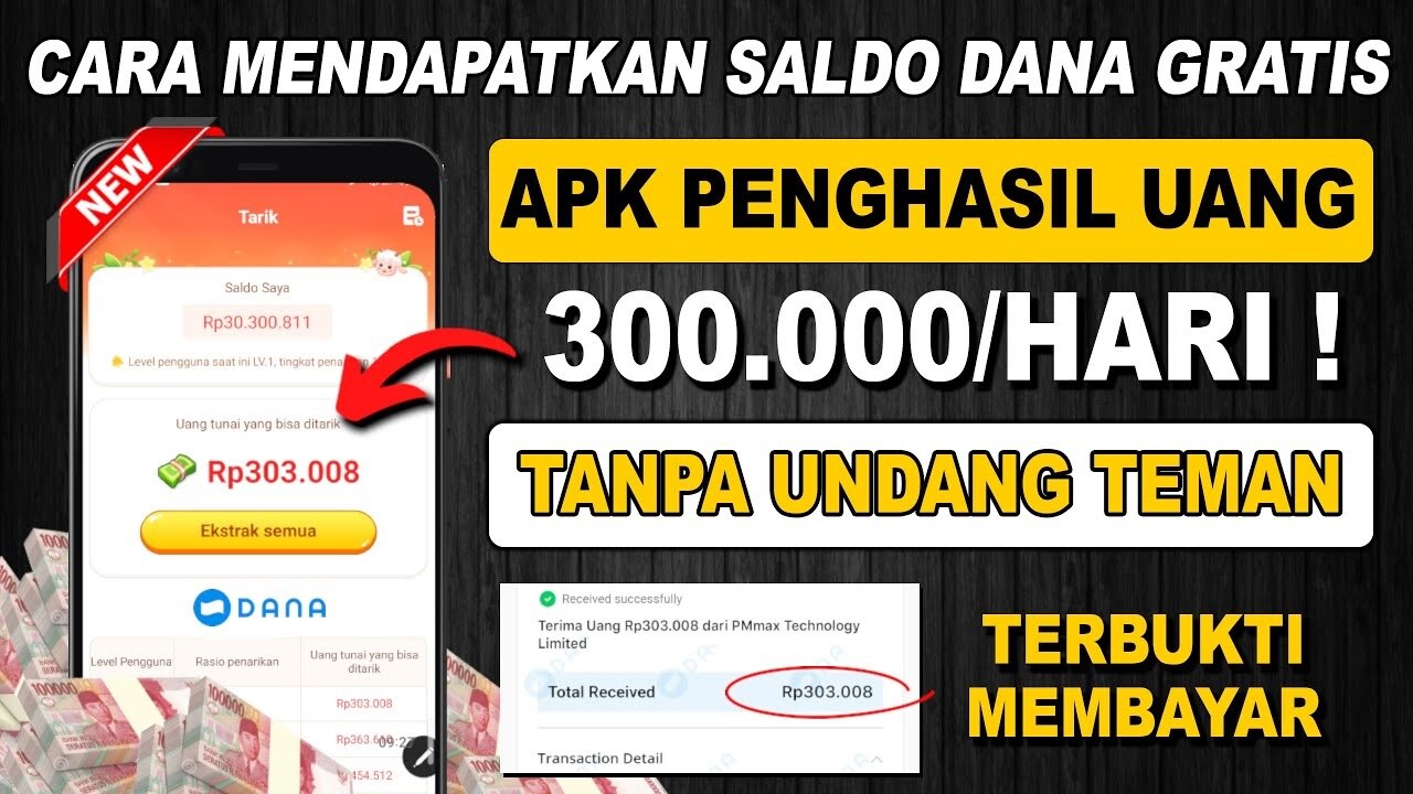 Rahasia Aplikasi Penghasil Saldo DANA 2025: Main Game Seru & Dapat Uang Rp300.000 Setiap Hari!