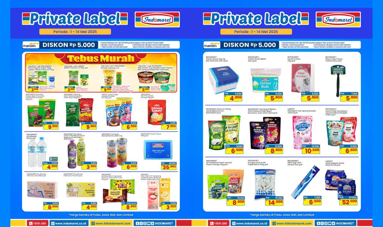 15 Produk Private Label Indomaret Harga Super Hemat Mulai Rp2.000 ...